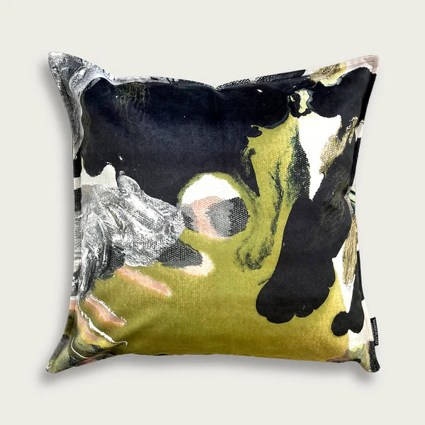 Anastasia Pather Velvet Scatter Cushion | Lime & Black – Shop Adele ...